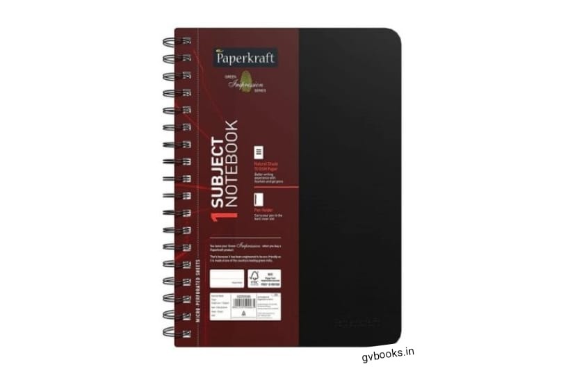 1 Subject Spiral Notebook 160 page Paperkraft | GV Books